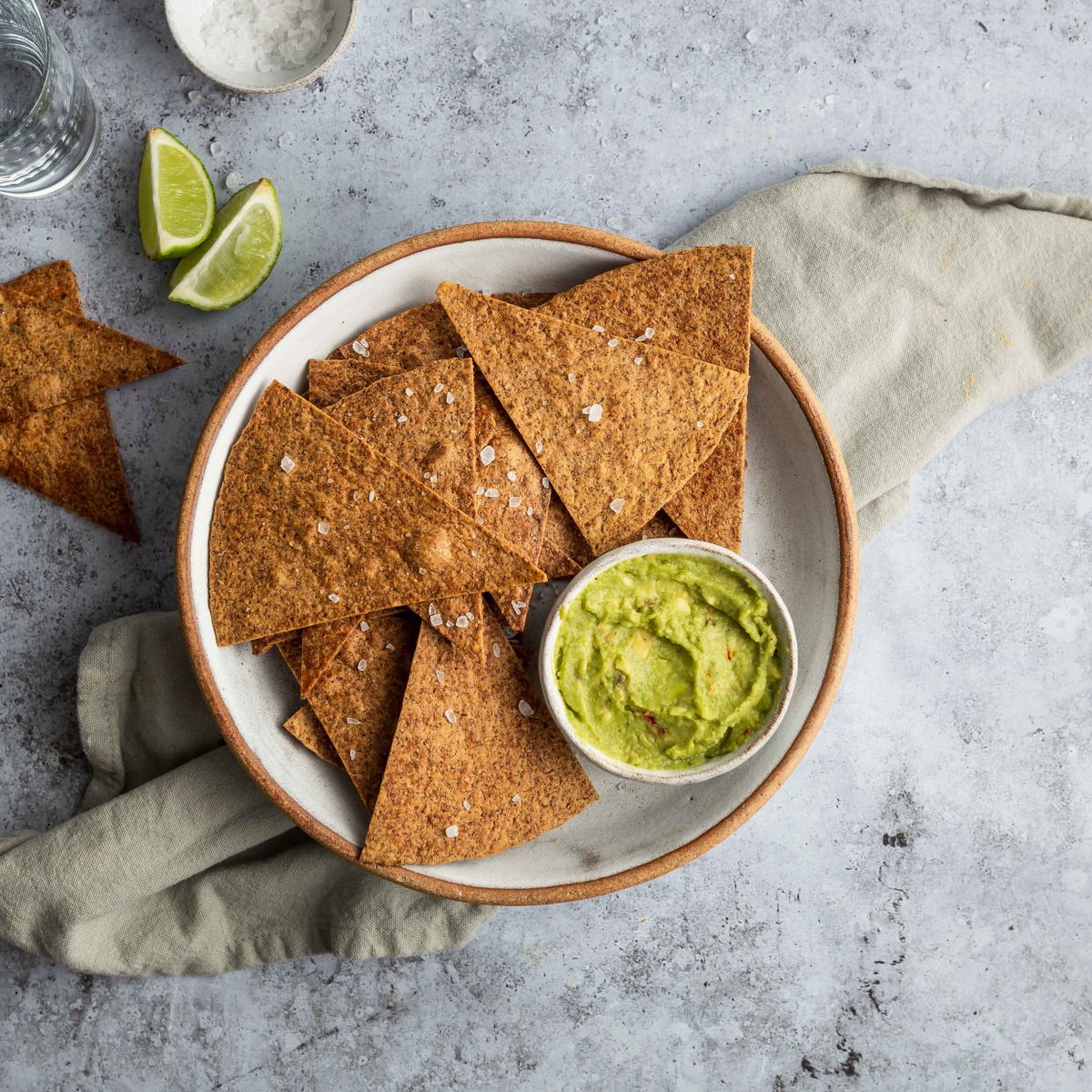 Homemade tortilla chips & avocado dip – Sarah's Healthy Kitchen