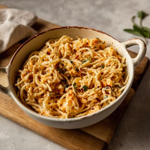 Baked Feta Spaghetti With Squash, Sage & Honey – Sarah's Healthy Kitchen
